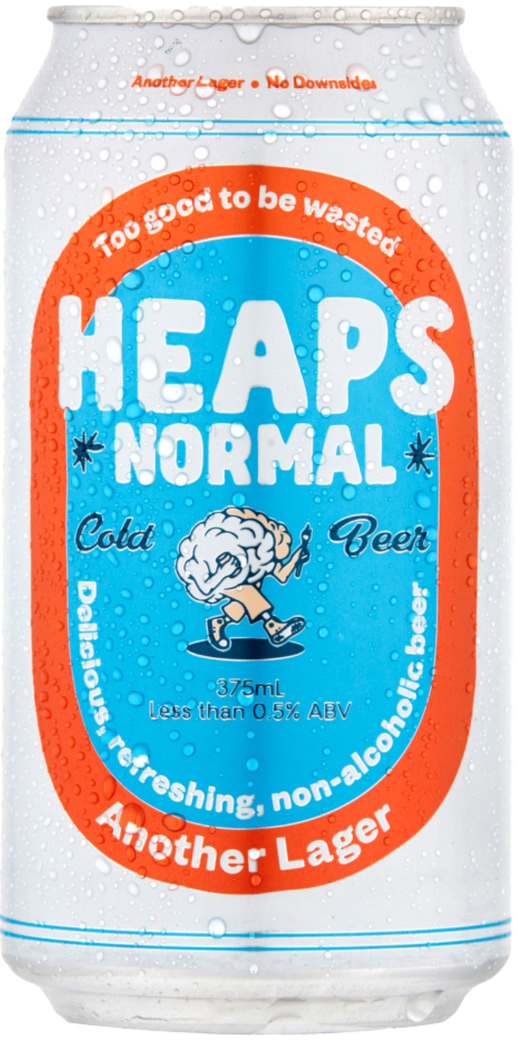 Non-Alcoholic Heaps Normal Another Lager 375ml Cans (4 or 24 packs ...