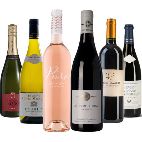 French Mixed Case of 12 Wines - Red, White, Rosé & Champagne – Victoria ...